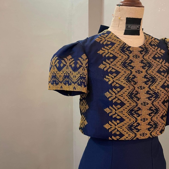 Jearson Demavivas | Dresses | Handwoven Filipiniana Terno Blouse And ...